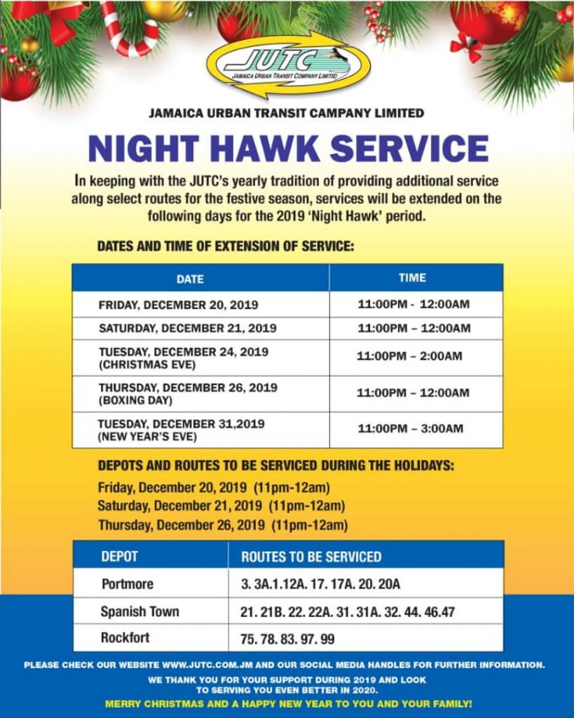 Jamaica Urban Transit Company Limited – your route to excellence