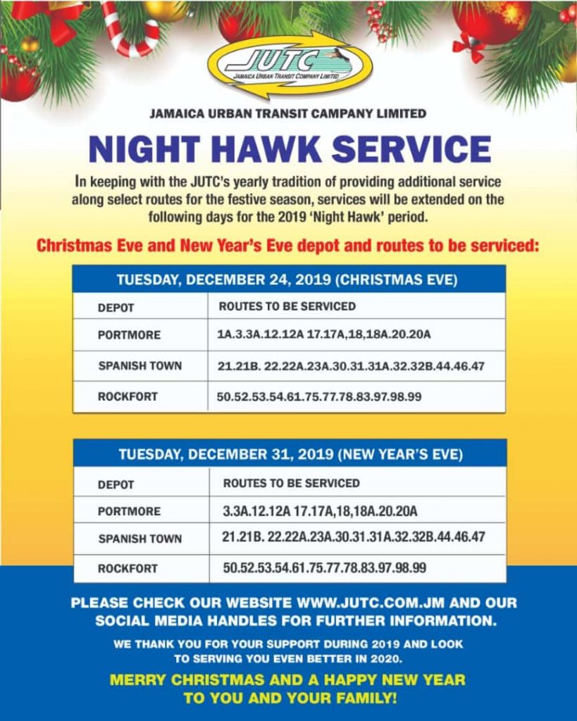 Jamaica Urban Transit Company Limited – your route to excellence