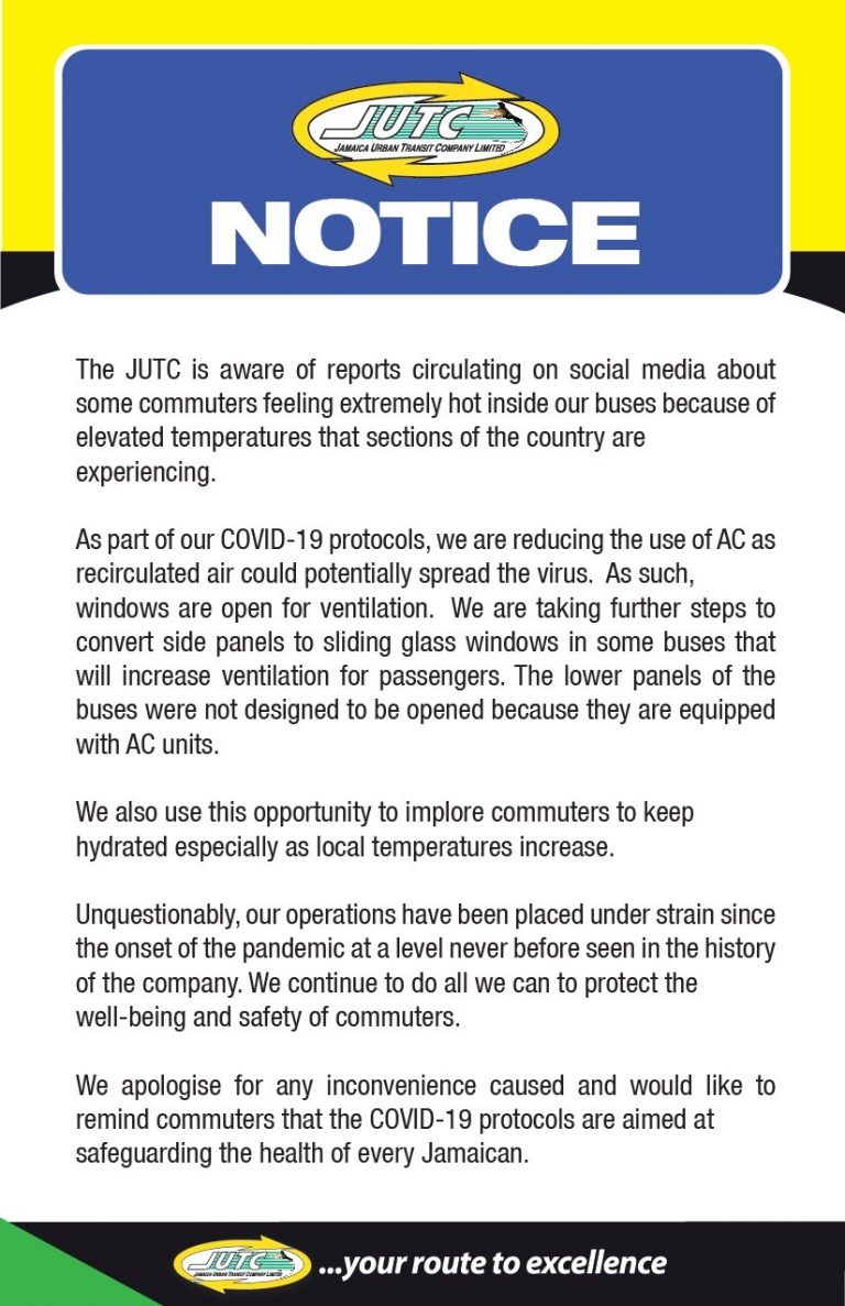 Careers – Jamaica Urban Transit Company Limited